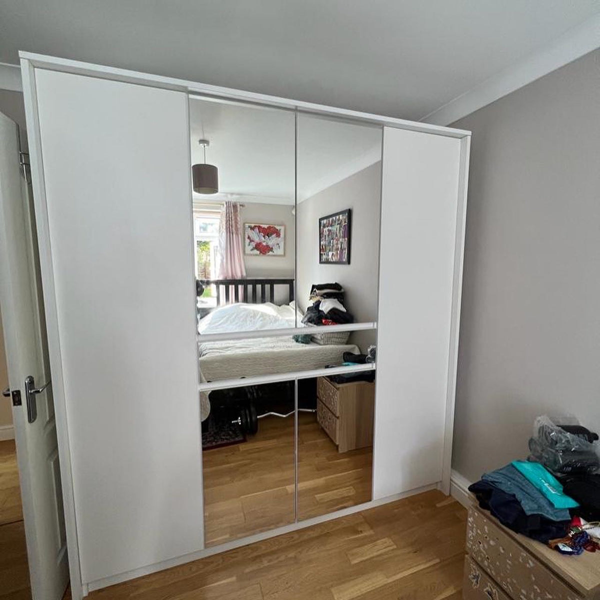200cm Gemini Wardrobe (available in white, graphite or platinum)